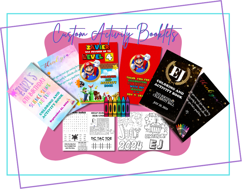 Custom Activity Booklets – Adorned Apparel